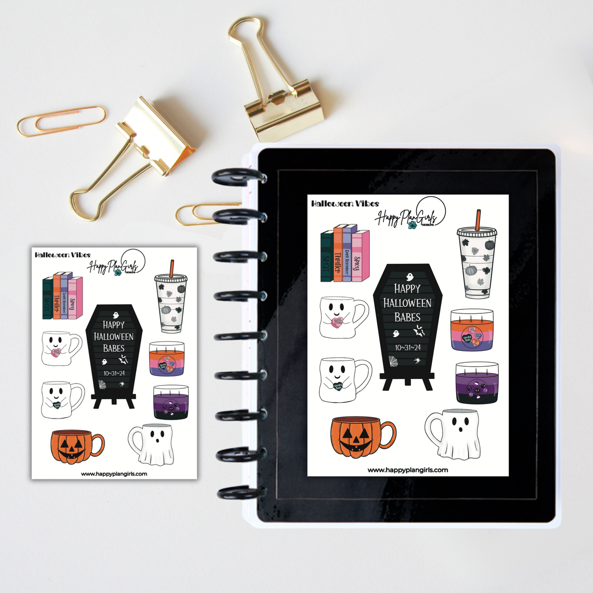 Halloween Vibes Planner Sticker Sheet – HappyPlanGirls Designs