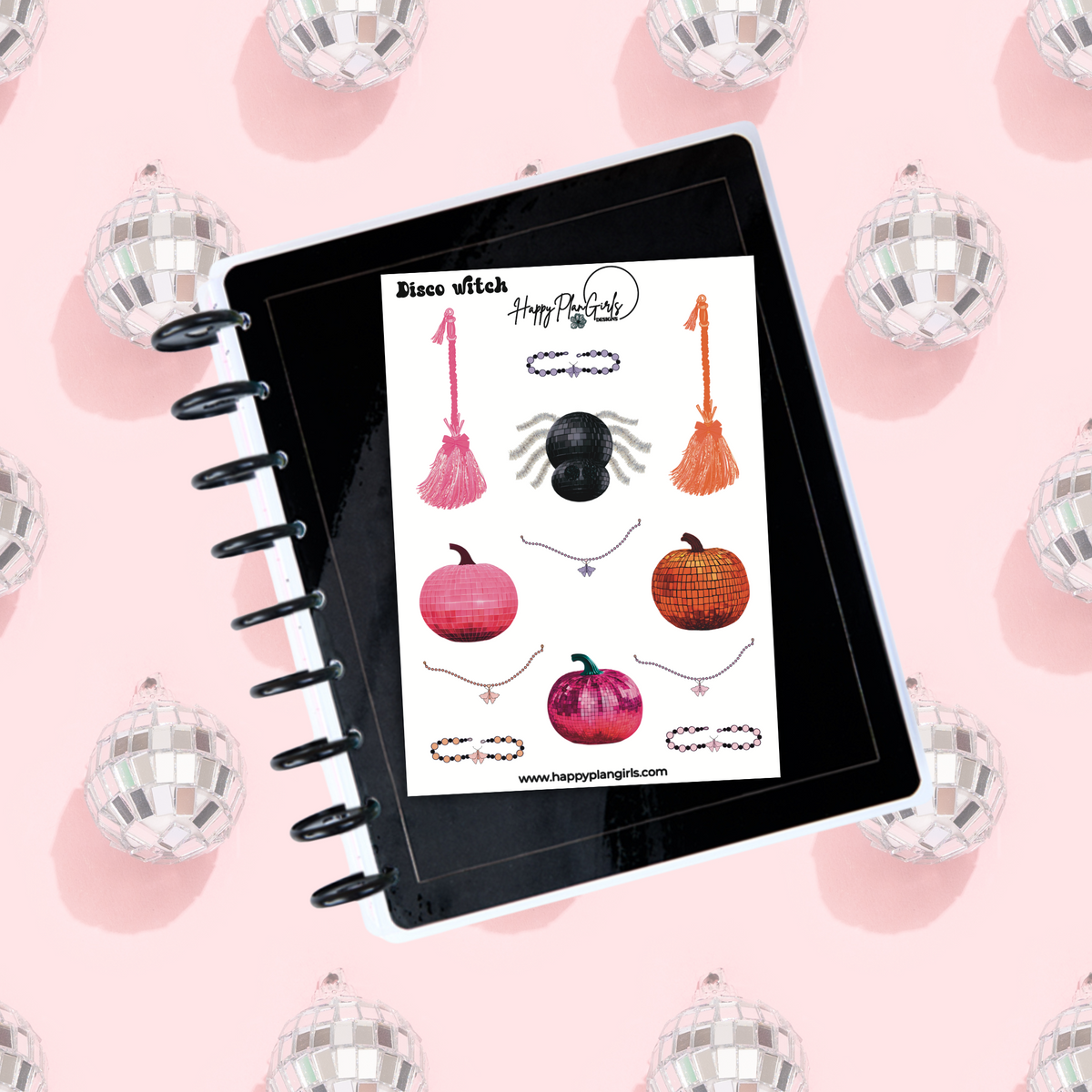 Disco Witch Sticker Sheet – HappyPlanGirls Designs