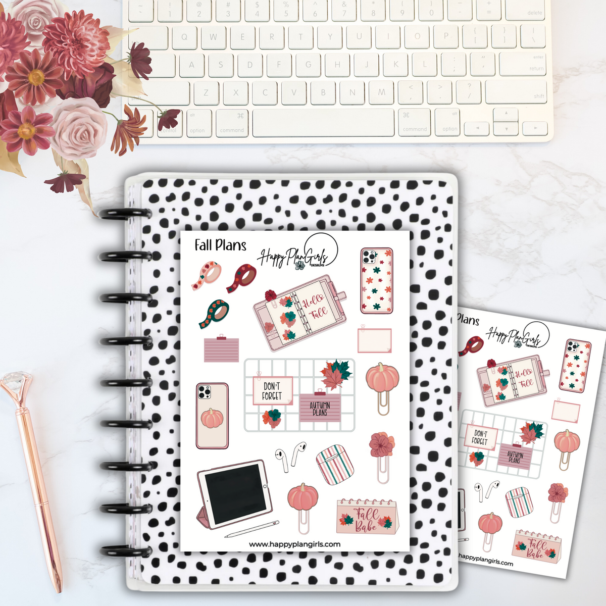Fall Plans Autumn Fall Planner Sticker Sheet – HappyPlanGirls Designs