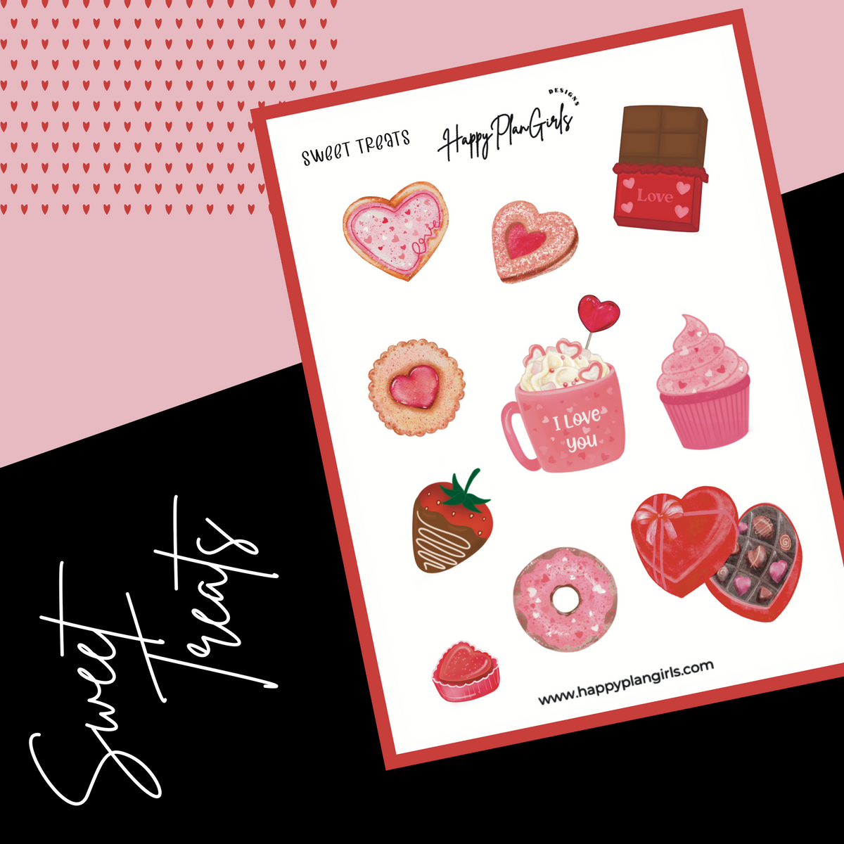 Sweet Treats Sticker Sheet – HappyPlanGirls Designs